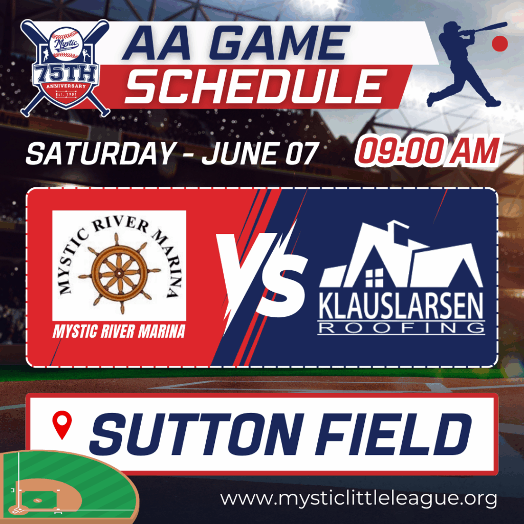 Mystic River Marina vs Klaus Larsen Roofing - Mystic Little League